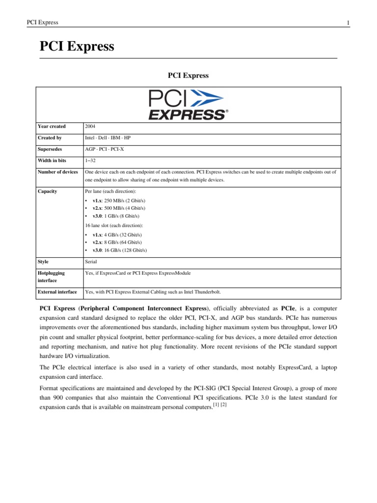 PCI Express | PDF | Transmission Control Protocol | Digital Electronics