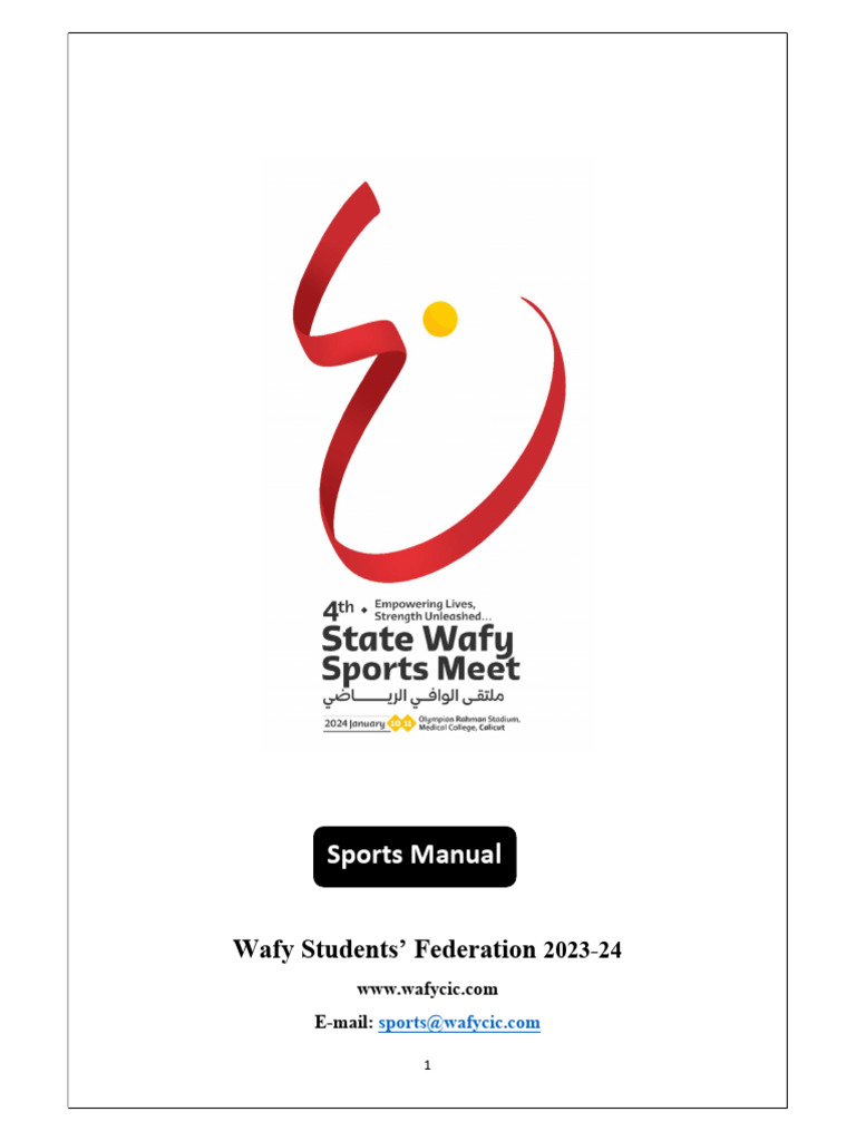 4th Wafy Sports Manual Updated On 08-01-24 | PDF | Technology & Engineering