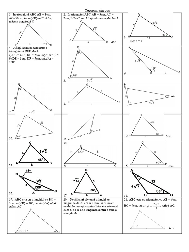 Teorema Sin Cos 2023 | PDF