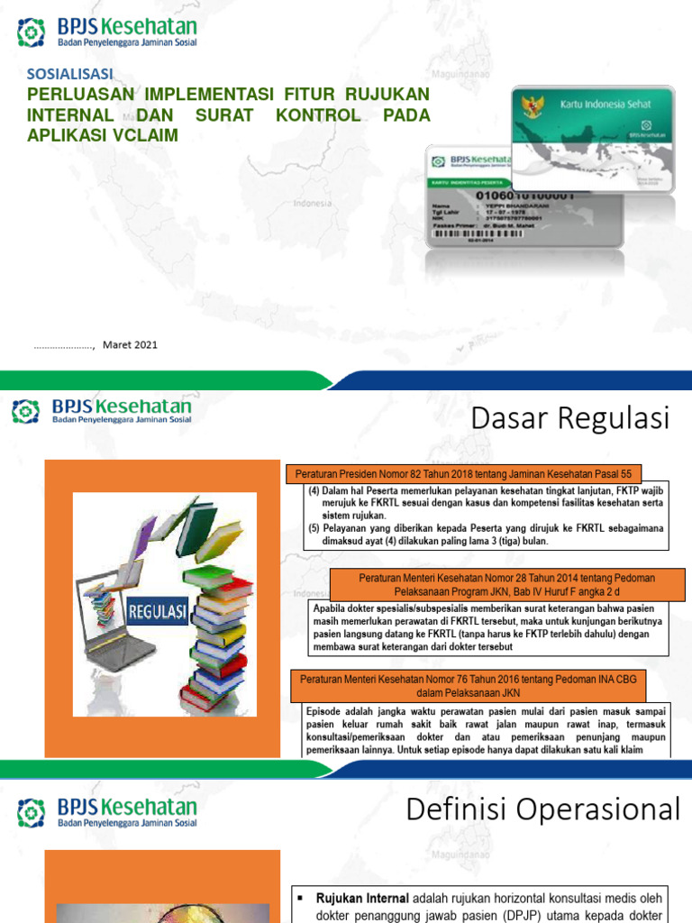 Materi Sosialisasi Rujukan Internal Pada Aplikasi VClaim External | PDF