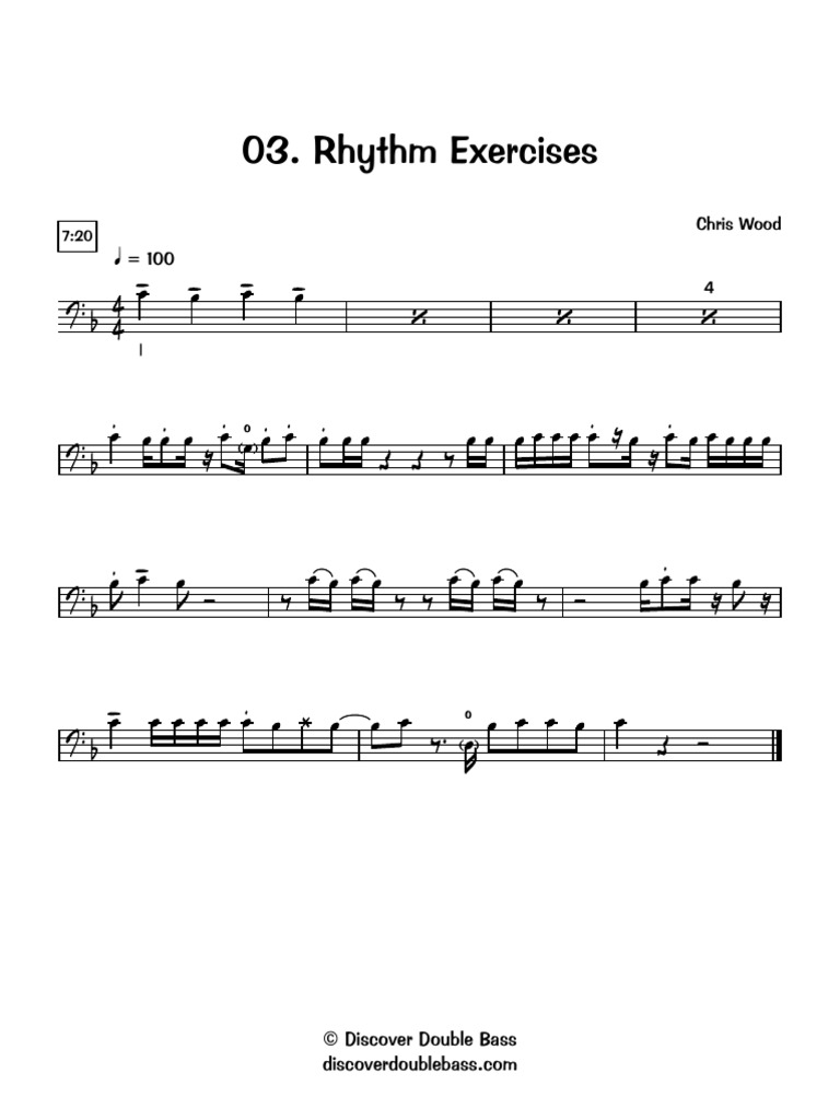 Rhythm Exercises Chriss Wood | PDF