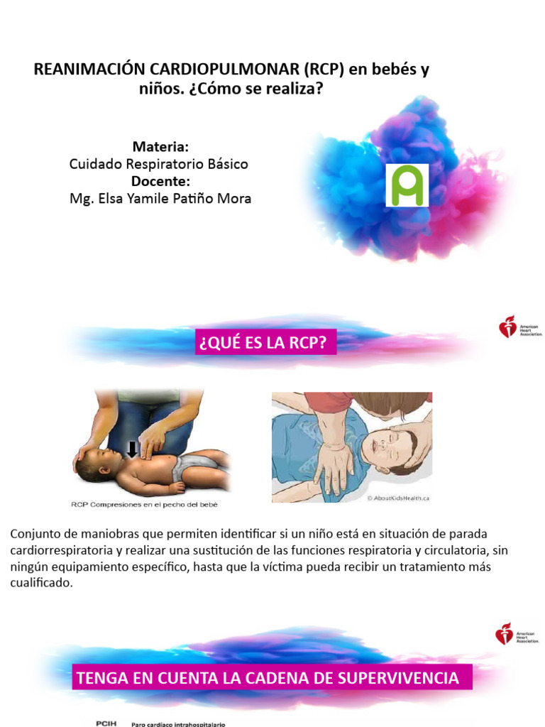 Reanimación Cardiopulmonar (RCP) en Bebes y Niños | PDF | Reanimación cardiopulmonar | Medicina