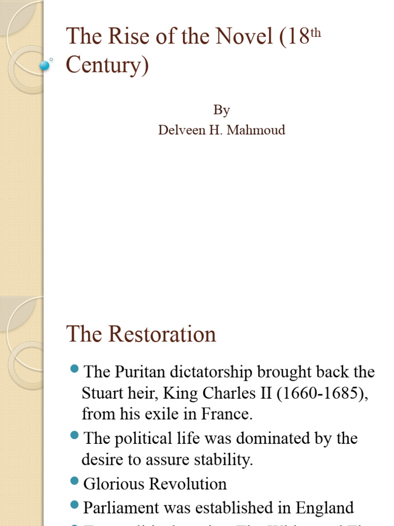 18th Century Novel: Rise and Influences | PDF | Classics