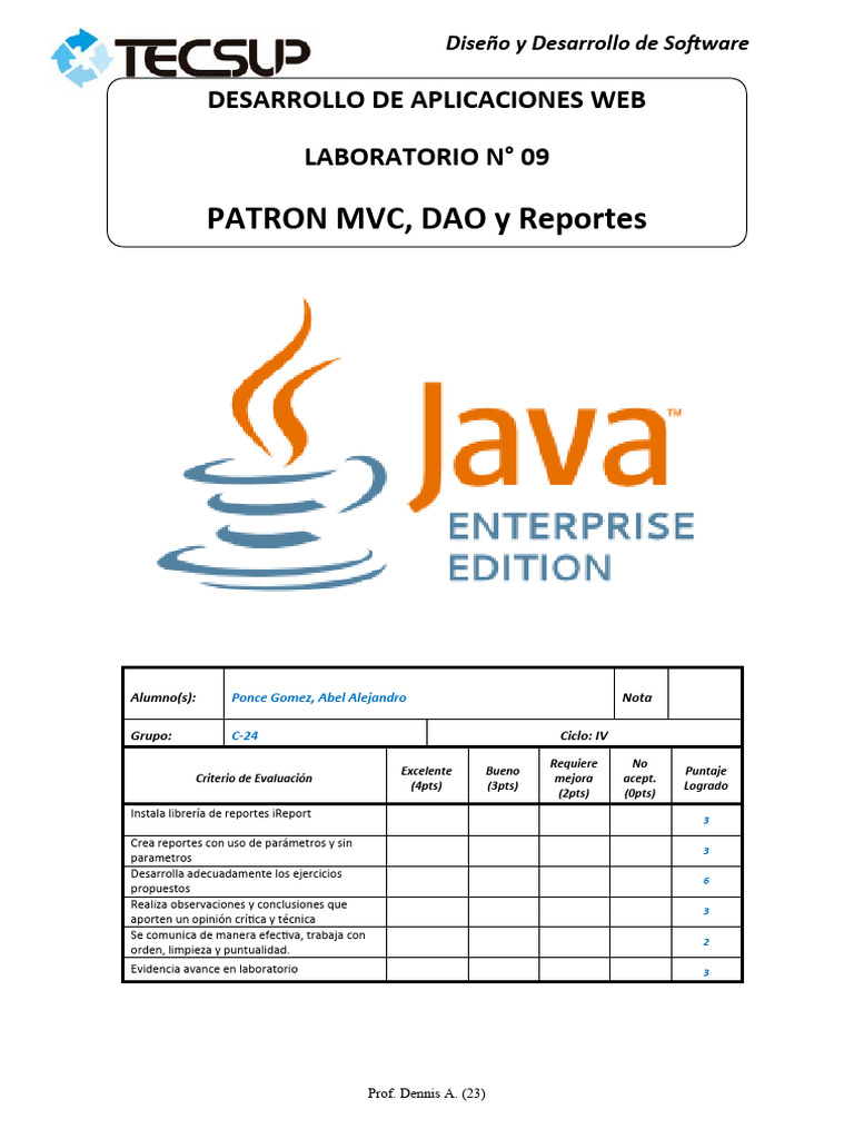 Glab - S09 - Dapaza - 2023-02 | PDF