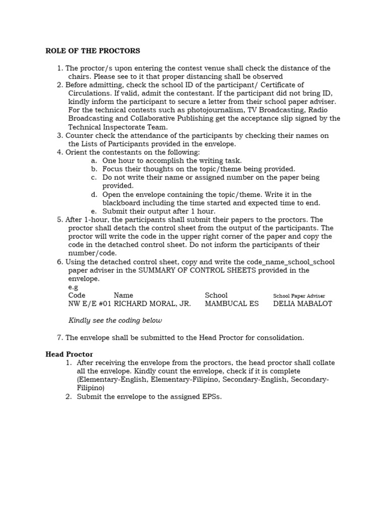 Guidelines For The Selection of Winners in The Different Individual ...