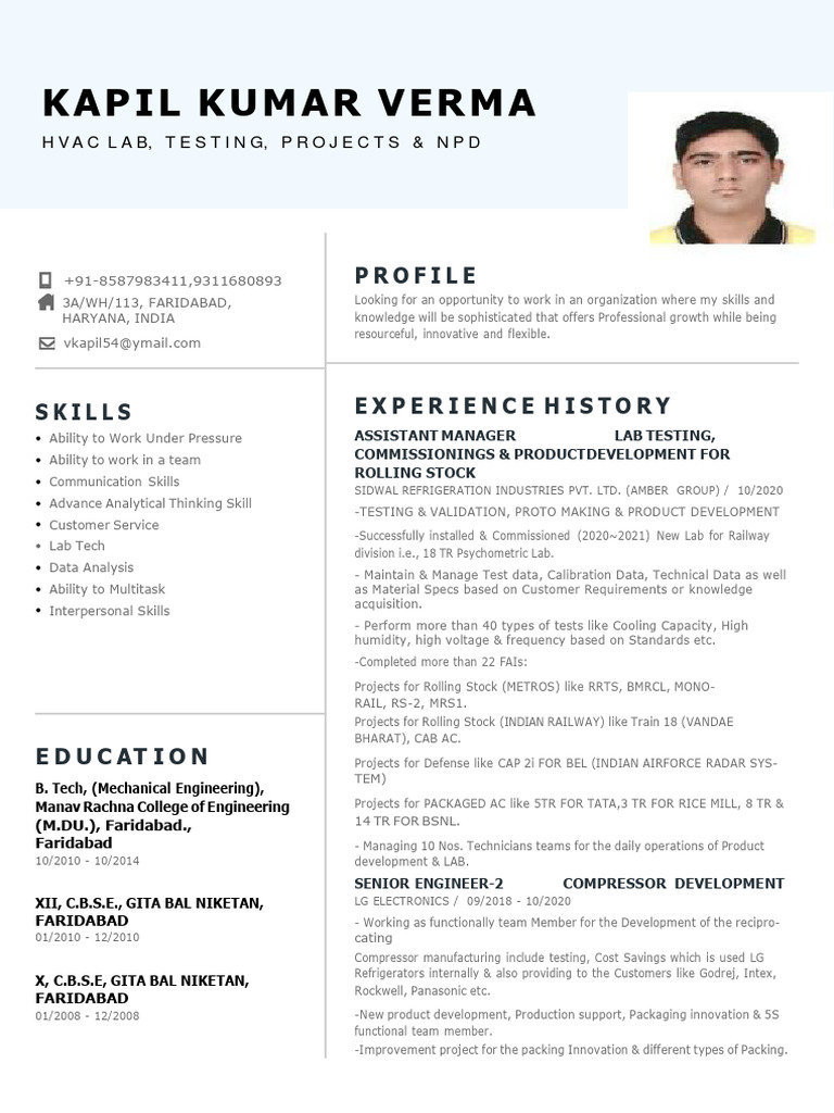 Kapil CV-25 12 2023 | PDF