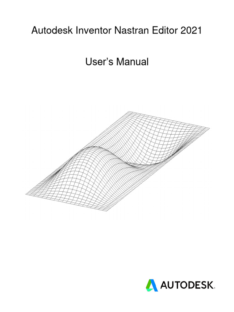 Autodesk Inventor Nastran Editor 2021 User's Manual | PDF