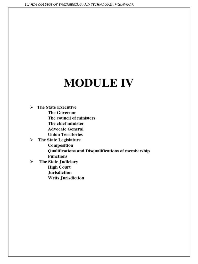 Module IV | PDF