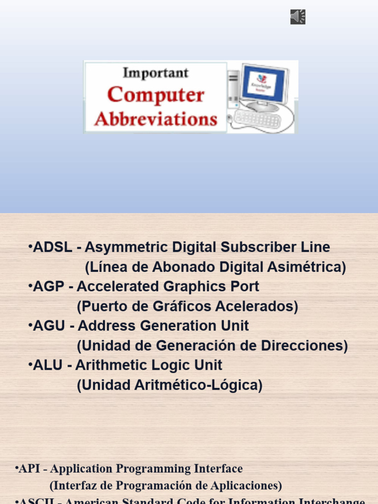 FINAL ACRONYMS Computers Science Vocabulary | PDF
