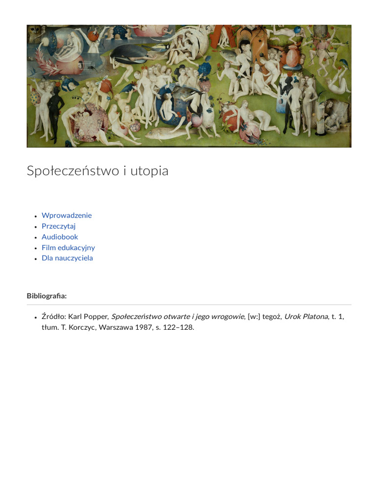 Spoleczenstwo I Utopia | PDF