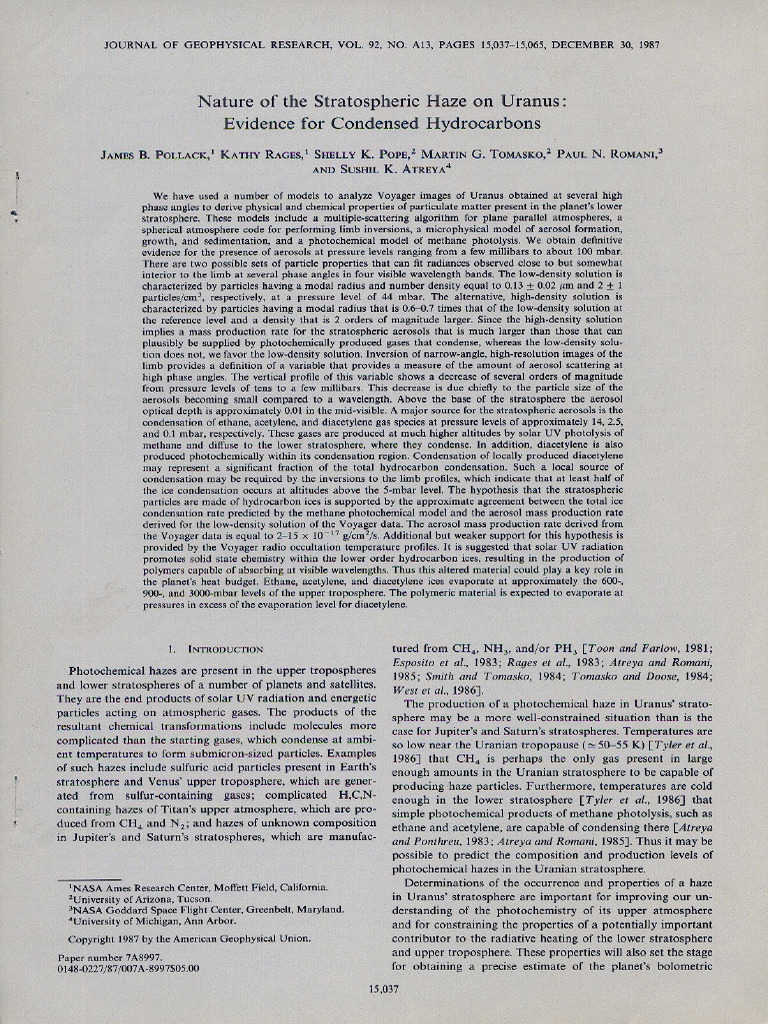 1987 Stratospheric Haze | PDF 1987 Stratospheric Haze | PDF