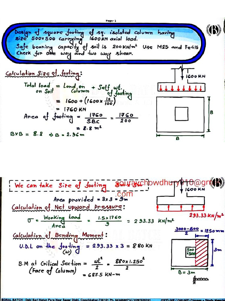 Footing Section | PDF