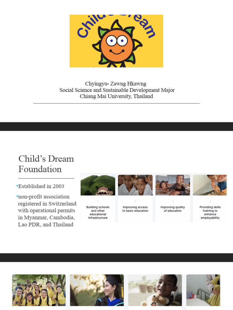 Child's Dream Scholarship Information Sharing | PDF
