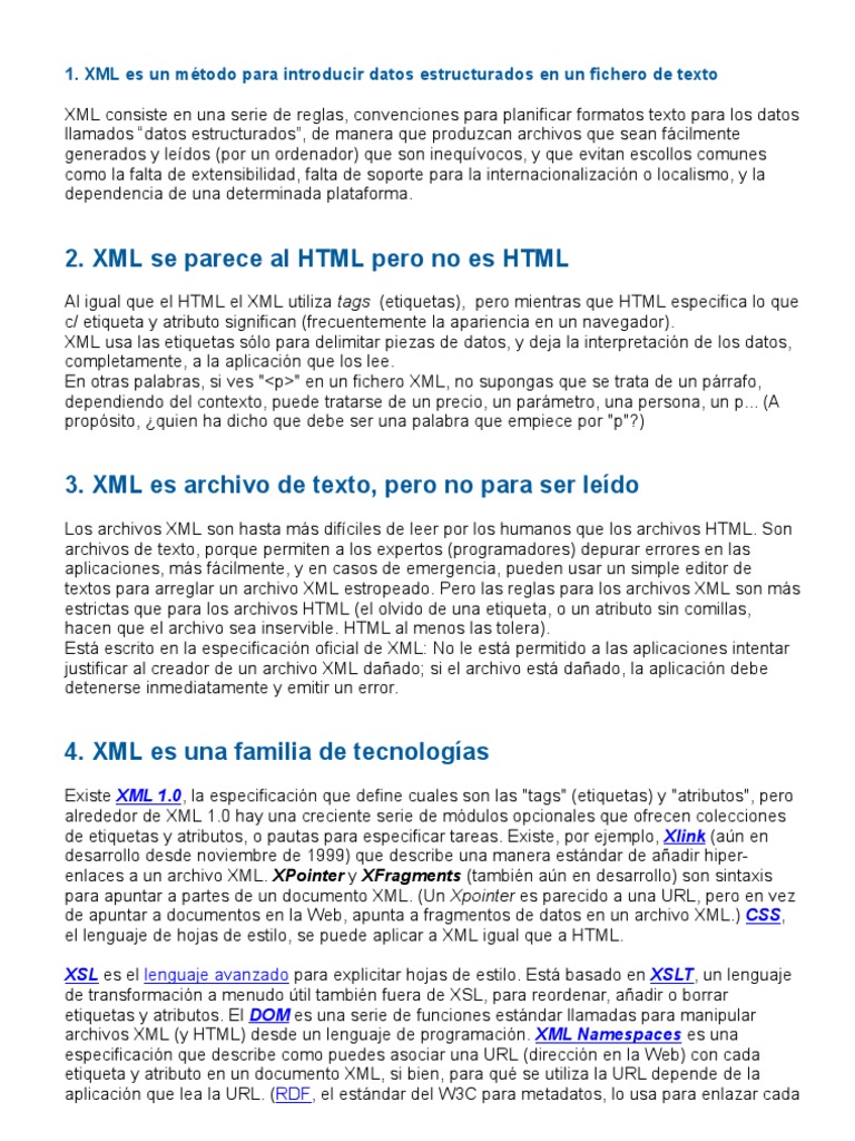 XML | PDF | Xml | Lenguaje de marcado