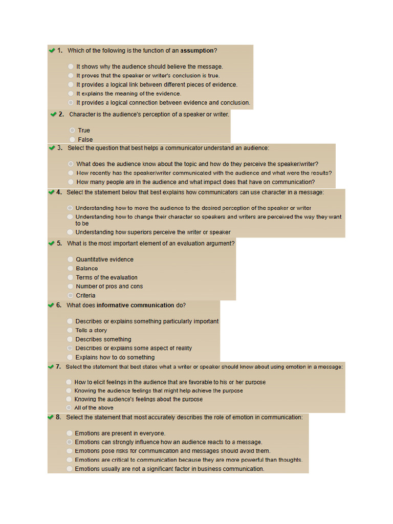 PlanningCommunication Assessment | PDF
