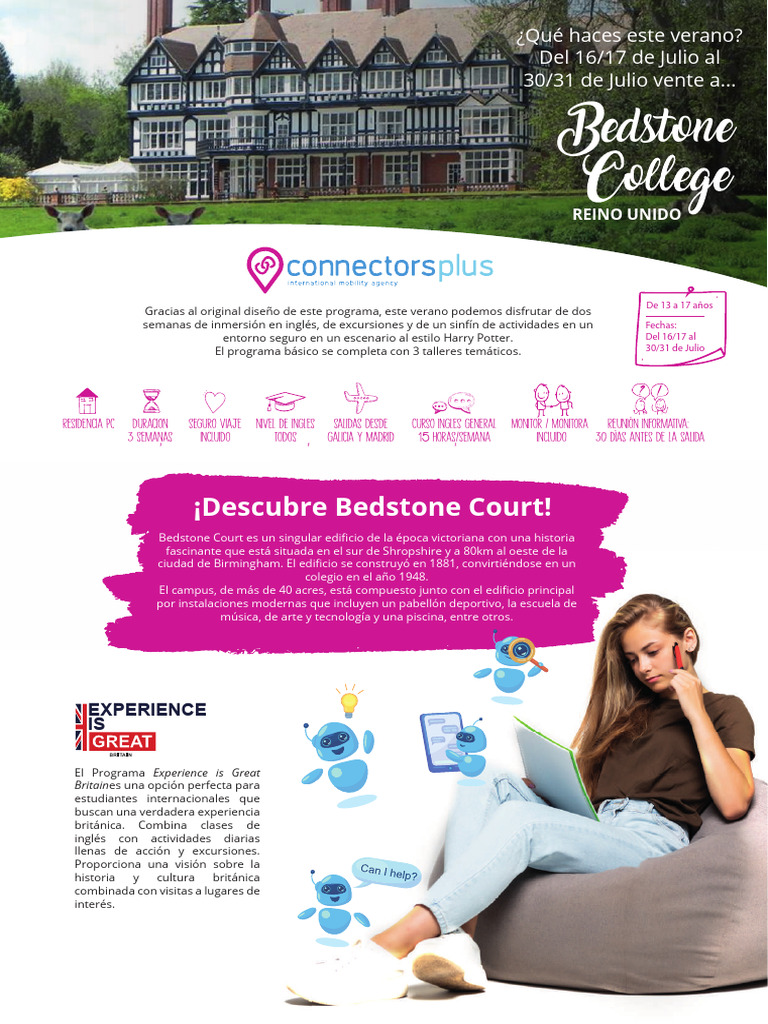 PROGRAMA VERANO BEDSTONE (En Grupo) 2022 | PDF