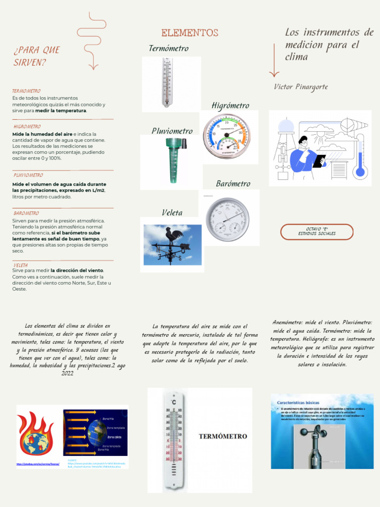 Instrumentos de Medición del Clima | PDF | Ciencia y matemáticas