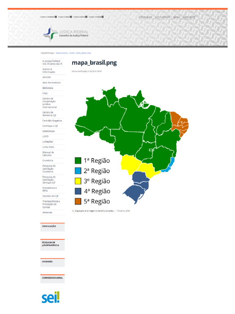 Mapa Dos TRFS | PDF
