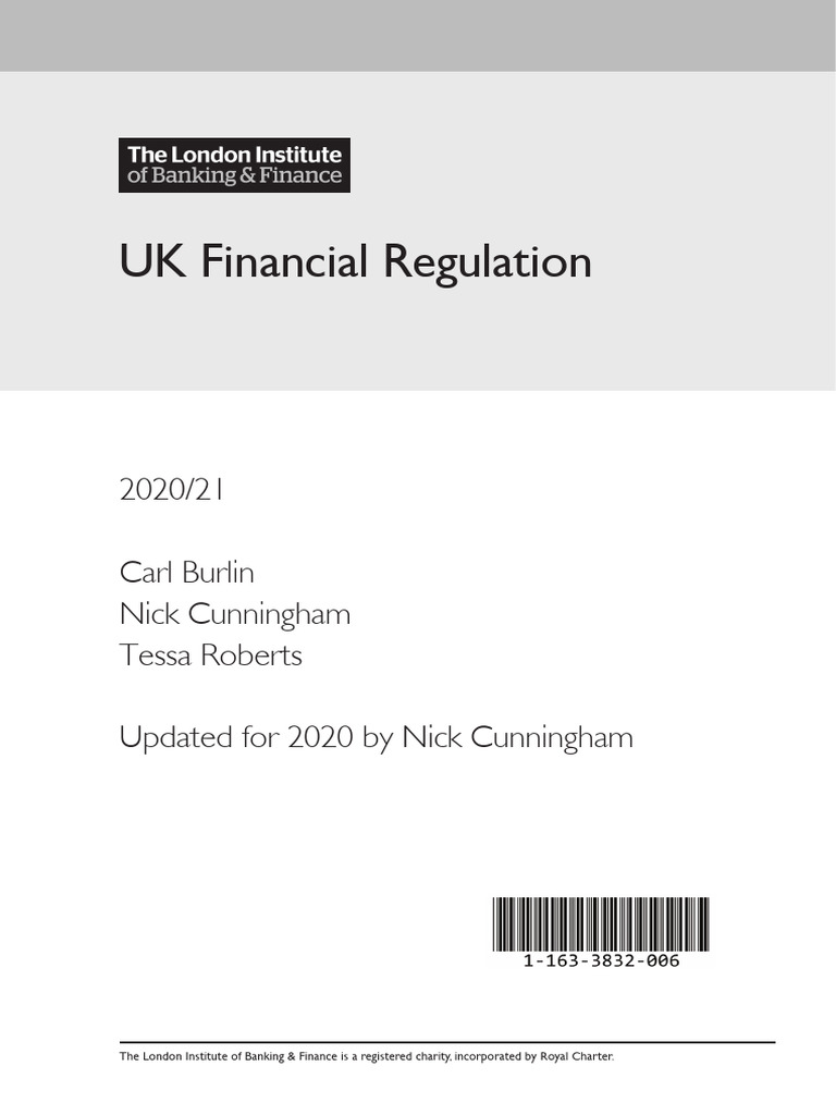 CeMAP 1 UKFR Workbook 2020 21 | PDF | Banks | Money