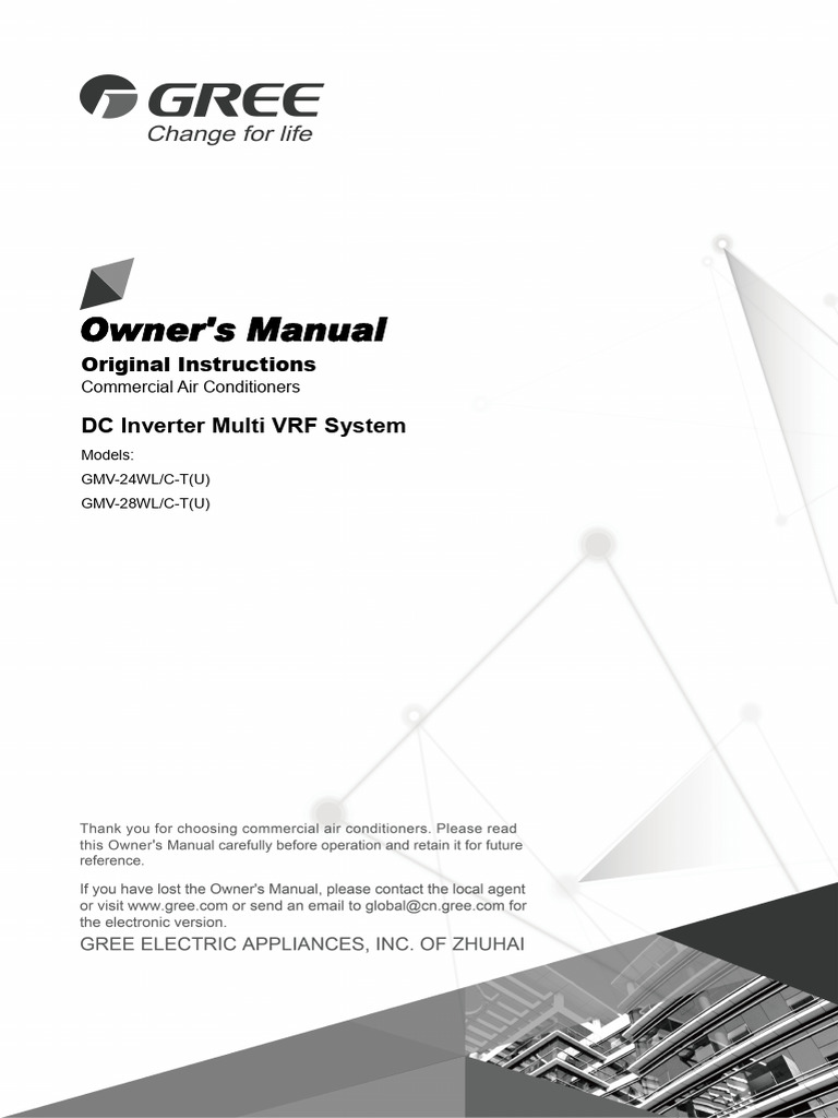 Gmv5 Mini Heat Pump Owner S Manual 24 28 | PDF | Air Conditioning | Pipe (Fluid Conveyance)