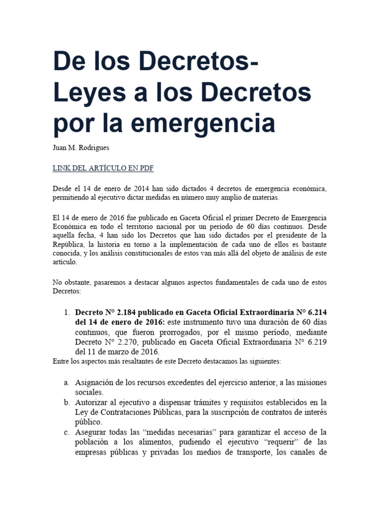 Decretos | PDF
