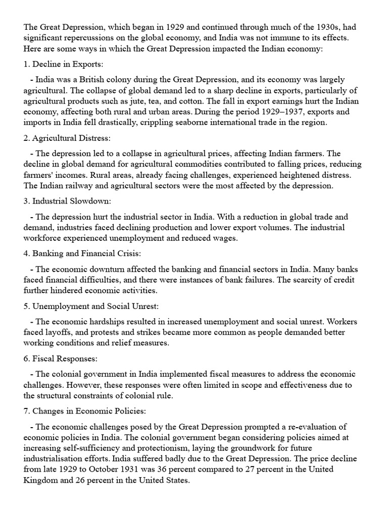 The Great Depression | PDF