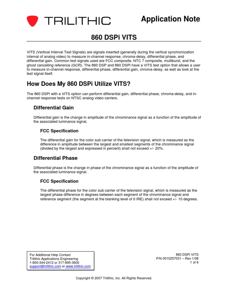 860 Dspi Vits: Application Note | PDF