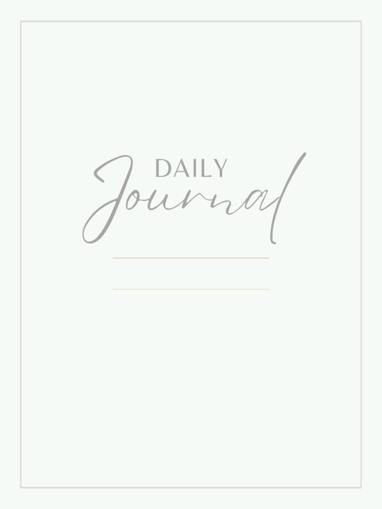 Grey Journal Template | PDF
