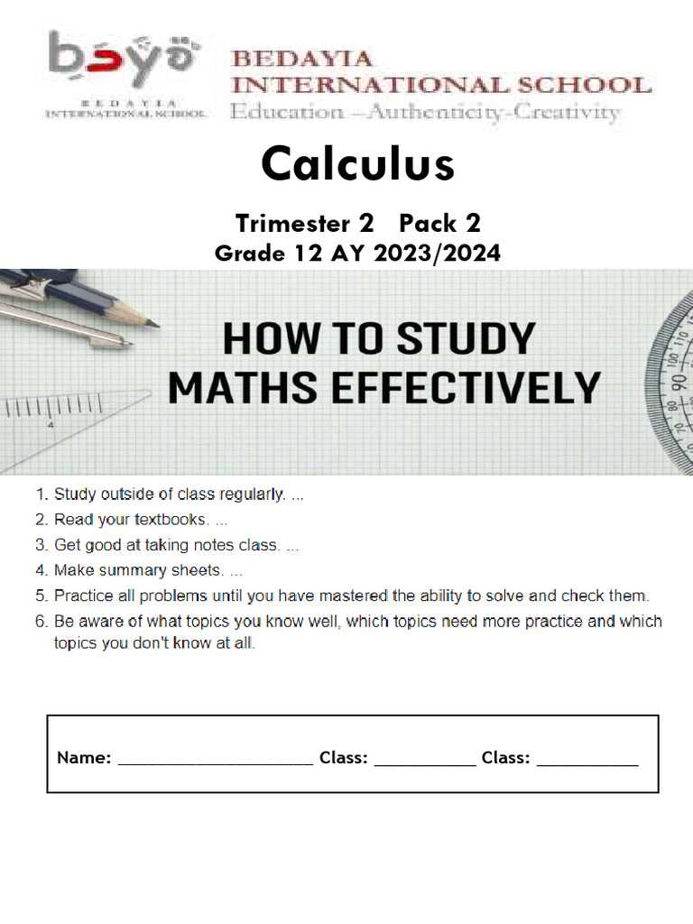Calculus Practice Differentiation Applications Pack | PDF