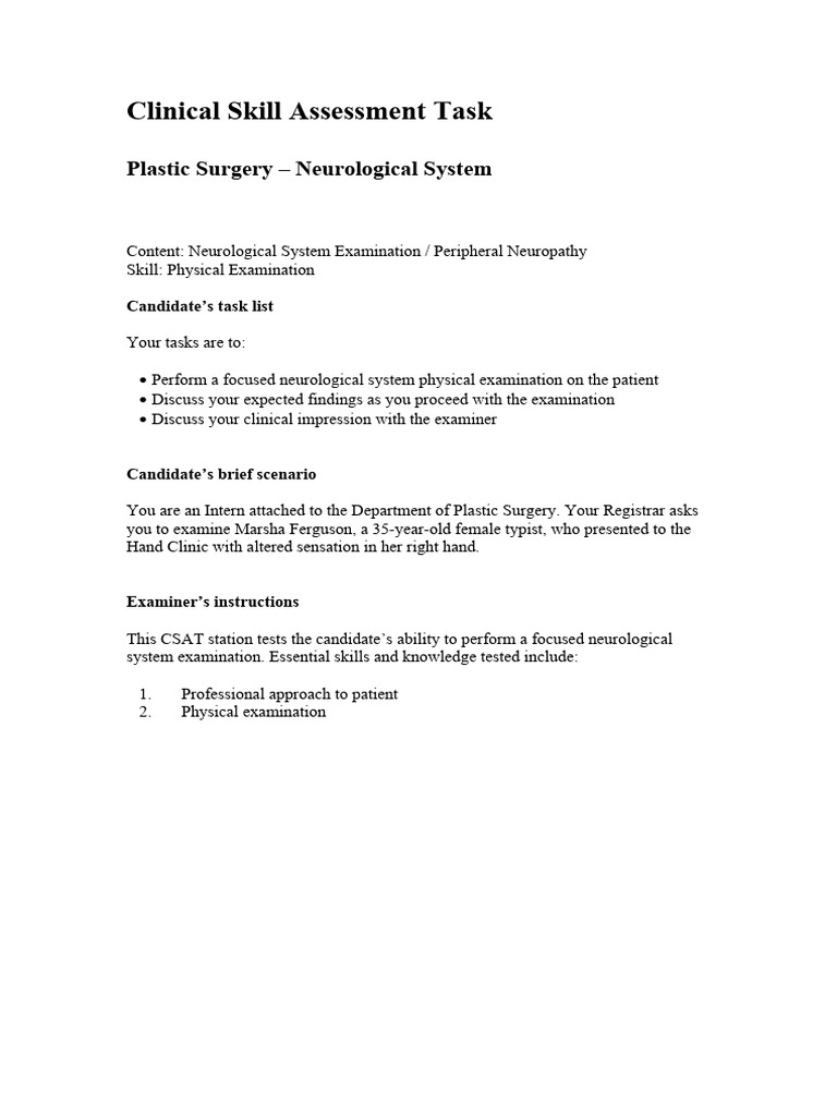 Neurological Examination | PDF | Hand | Thumb