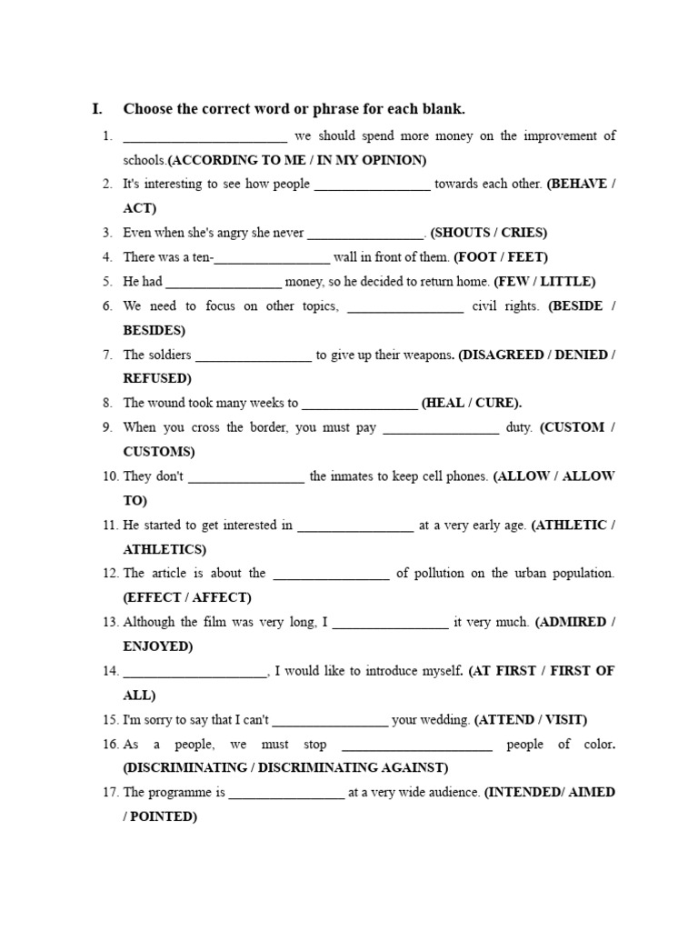Eng Extra Activities 2 | PDF | Cost Of Living