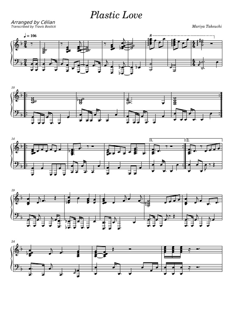Plastic Love - Mariya Takeuchi | PDF