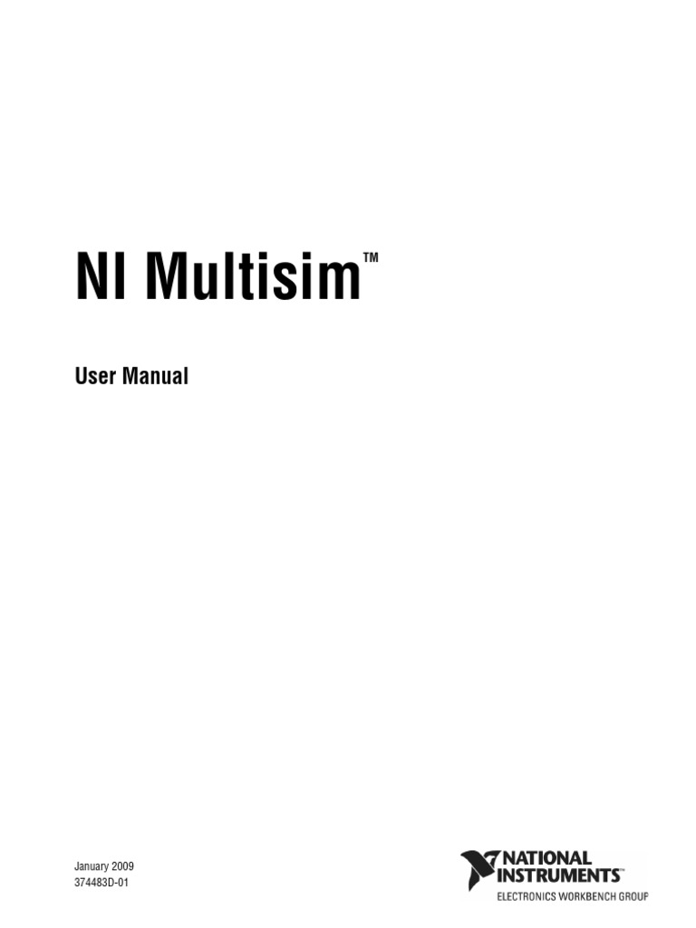 NI Multisim User Manual - National Instruments | PDF