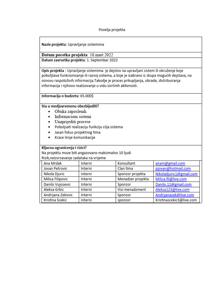 Wbs Dijagram | PDF