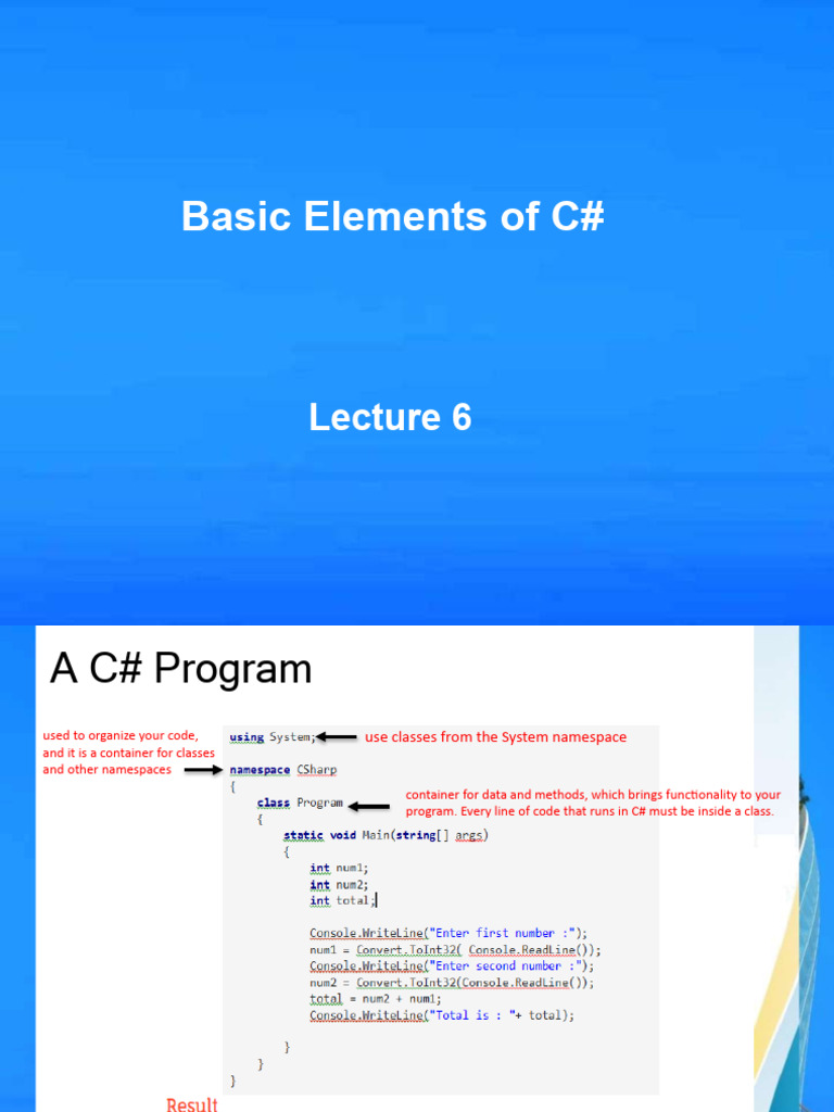 4-Basics of C# | PDF