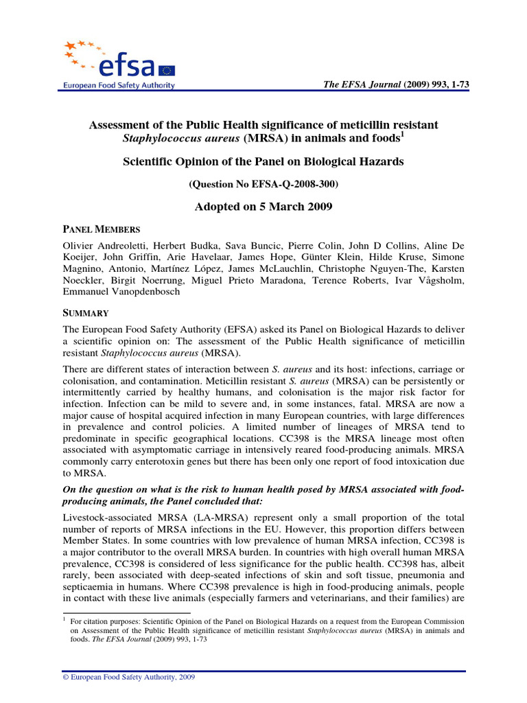 EFSA Journal - 2009 | PDF