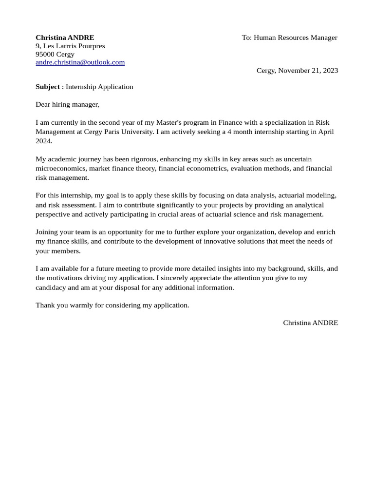 Cover Letter Merged | PDF