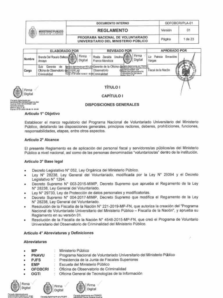 RFN 1681-2023 Reglamento | PDF