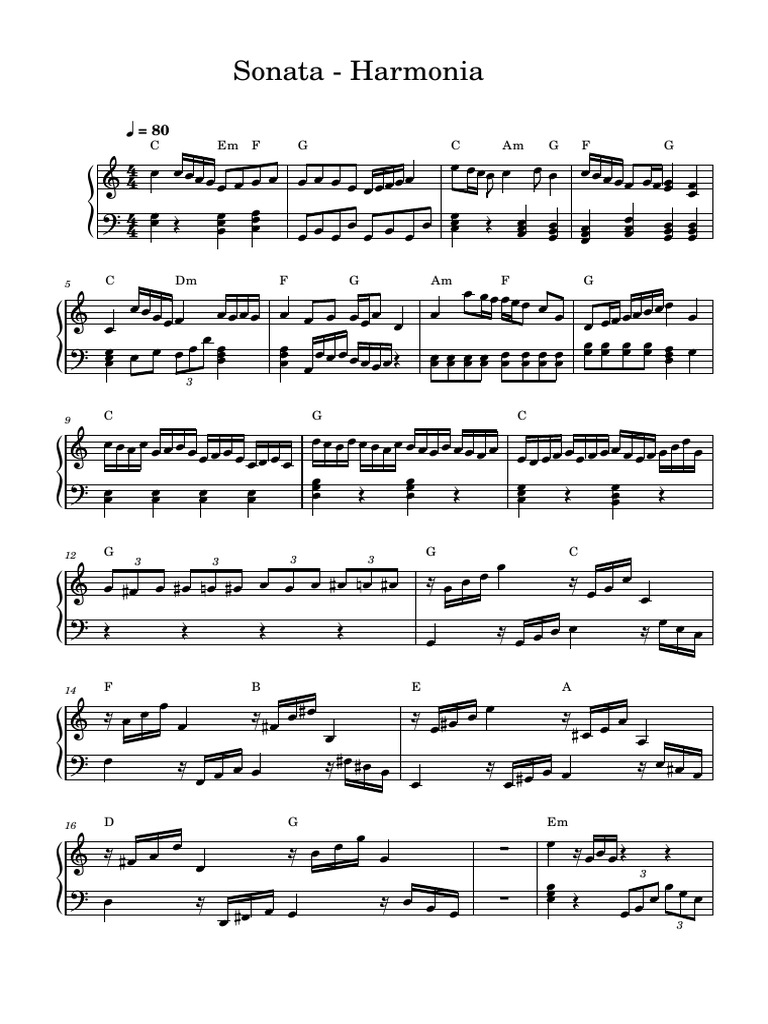 Sonata - HArmonia | PDF