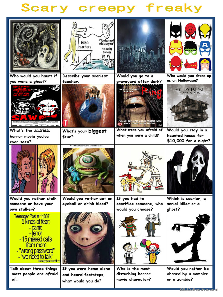 Halloween and Horror Discussion Questions | PDF