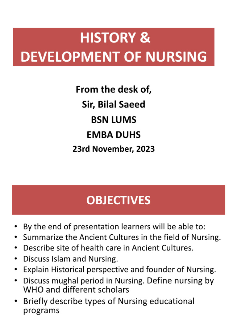 Nursing History | PDF
