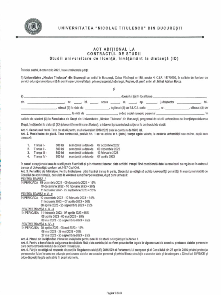 Aditional Licenta Drept ID AN3 | PDF