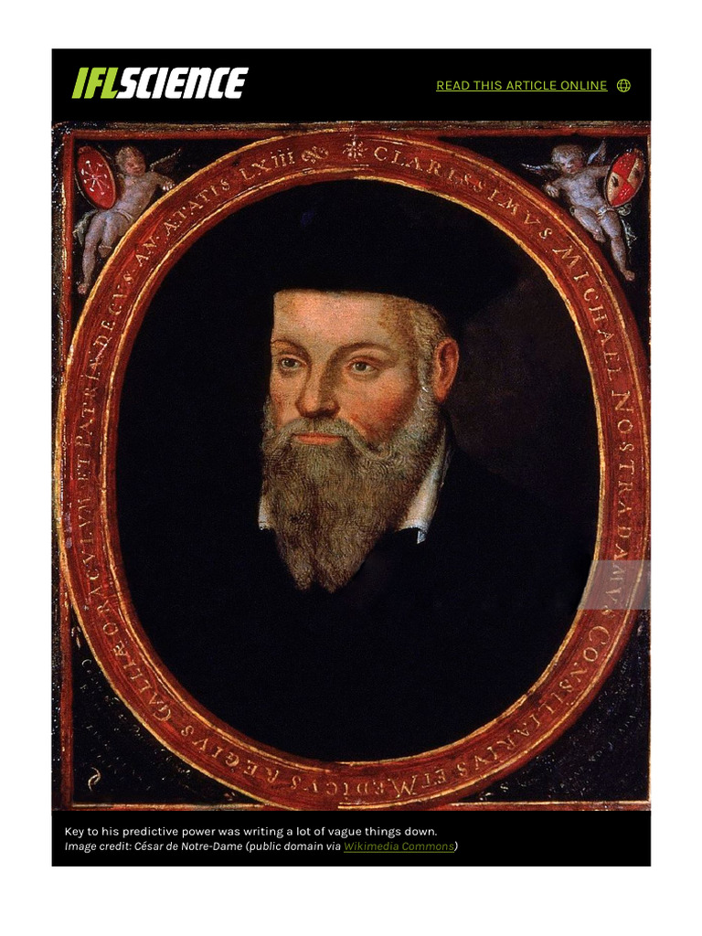 Here's What Nostradamus Predicted For 2024 | PDF Here's What Nostradamus Predicted For 2024 | PDF