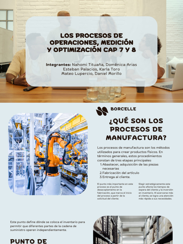 Los Procesos de Operaciones, Medición y Optimización Cap 7 y 8 | PDF | Lean Manufacturing ...