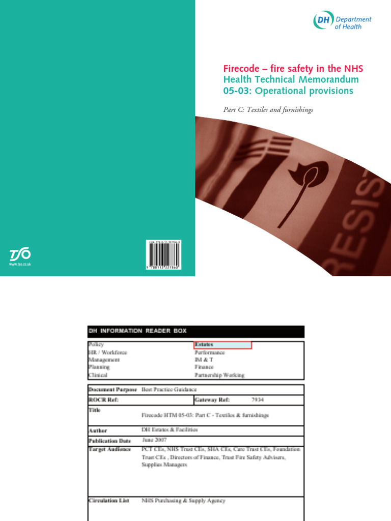 Firecode - Fire Safety in The NHS: Health Technical Memorandum ...
