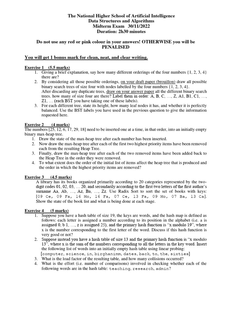 DSA Final Fall 2022 | PDF | Algorithms And Data Structures | Computer Programming