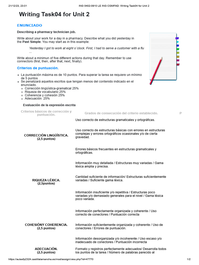 Ingles Writing | PDF | Puntuación | Lingüística