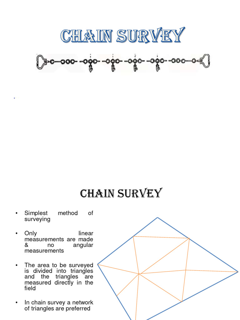 Chain Survey Steps | PDF | Surveying | Metrology