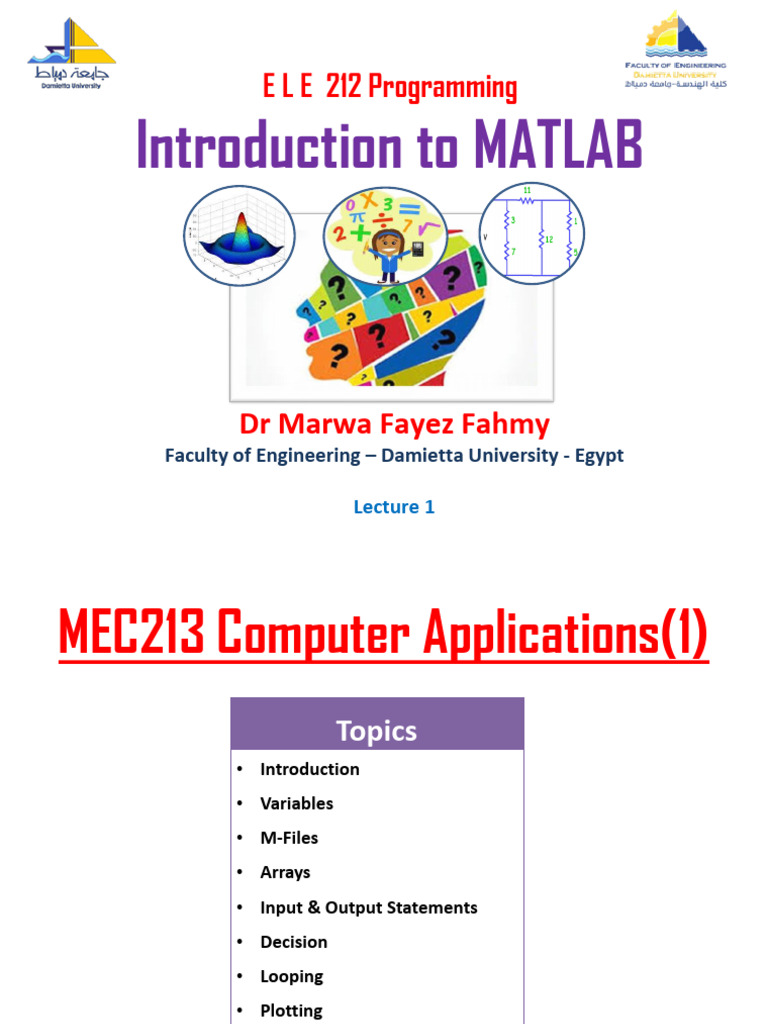 Cours Matlab | PDF Cours Matlab | PDF