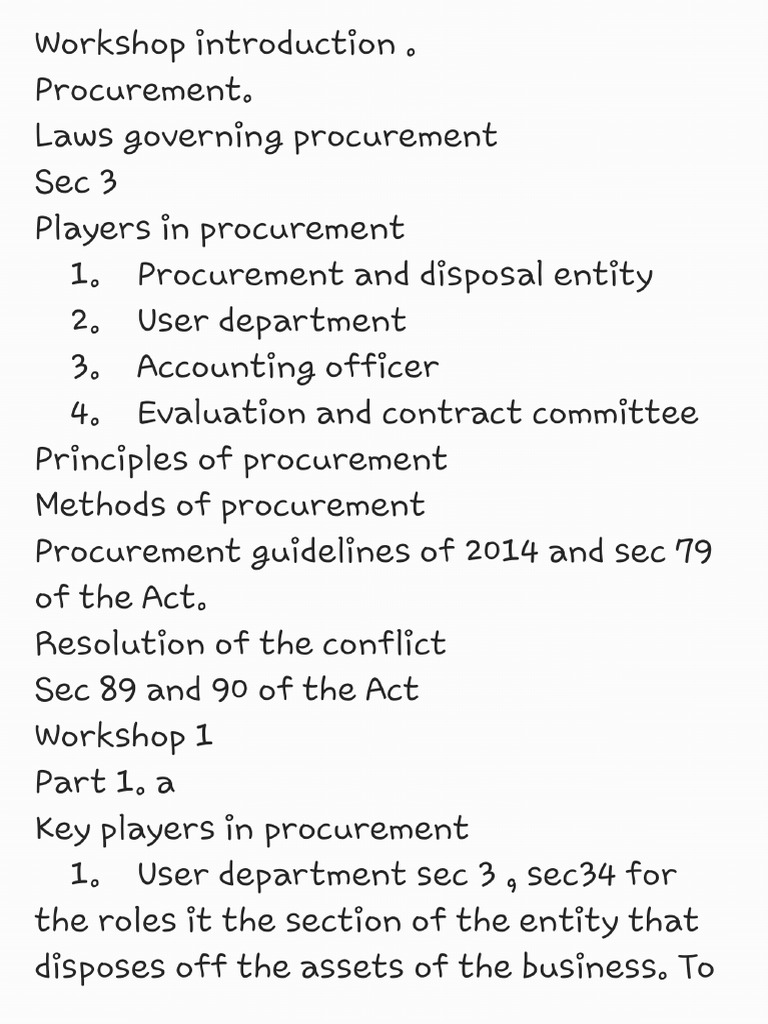 CCP Procurement Summary | PDF
